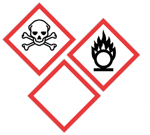 Geostick Gevaarsetiketten | Altijd een passende oplossing - GHS Symbolen